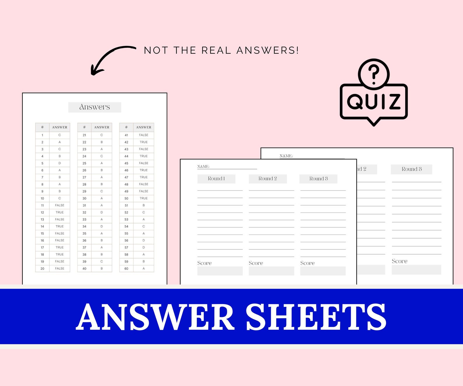 Higher or Lower General Knowledge Trivia Game, Printable General ...