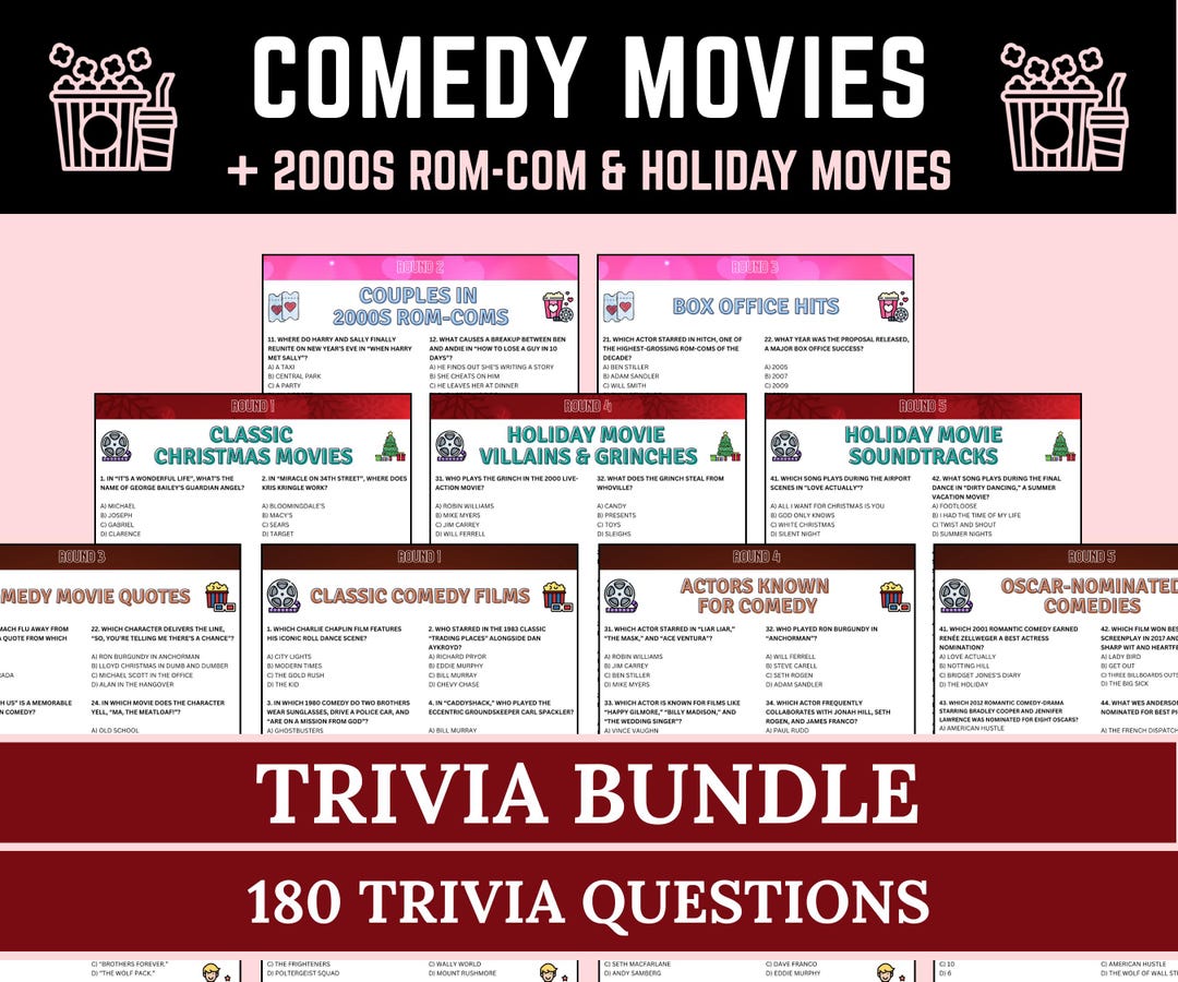 Comedy Movies Trivia, 2000s Rom-com Trivia & Holiday Movies Trivia ...