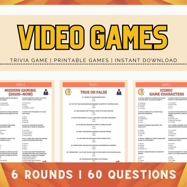 Retro Video Games - Etsy