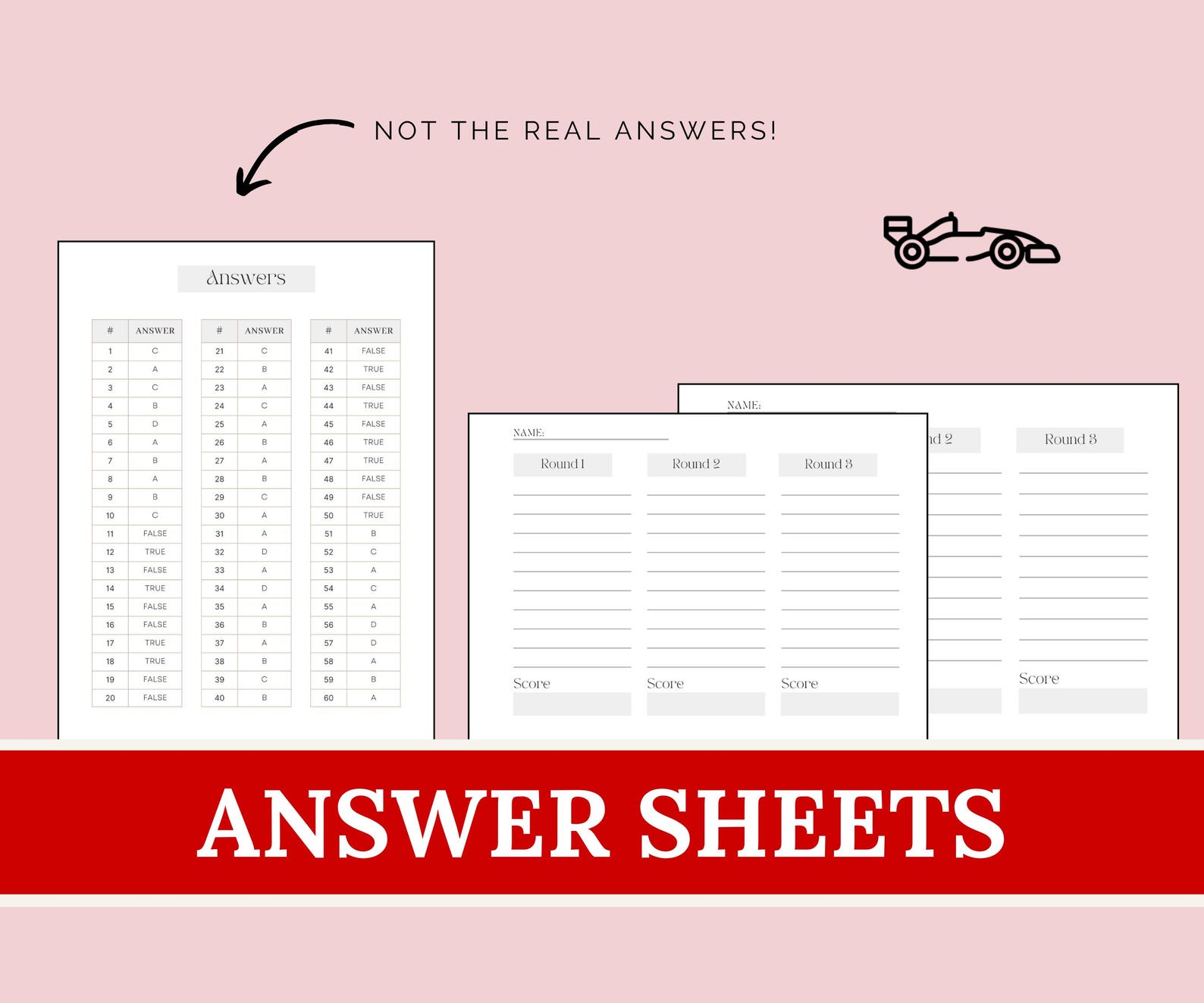 Formula 1 Trivia Game Printable | Race Watch Party Game | Formula 1 ...