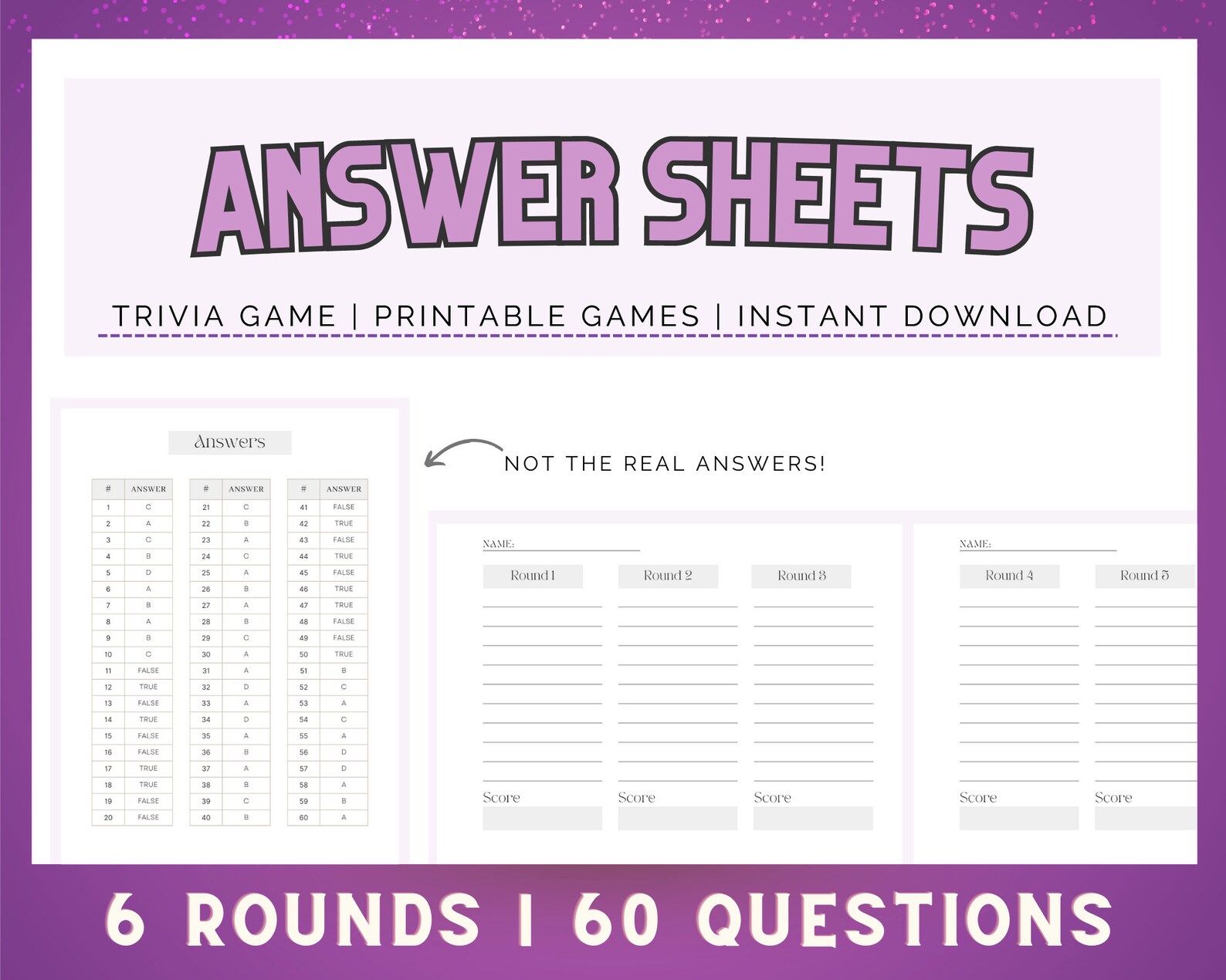 Broadway Musicals Trivia | Printable Trivia Game | 60 Trivia Night Questions | Broadway Quiz ...