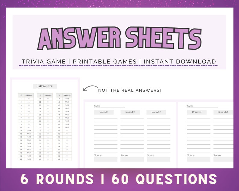 Broadway Musicals Trivia | Printable Trivia Game | 60 Trivia Night ...
