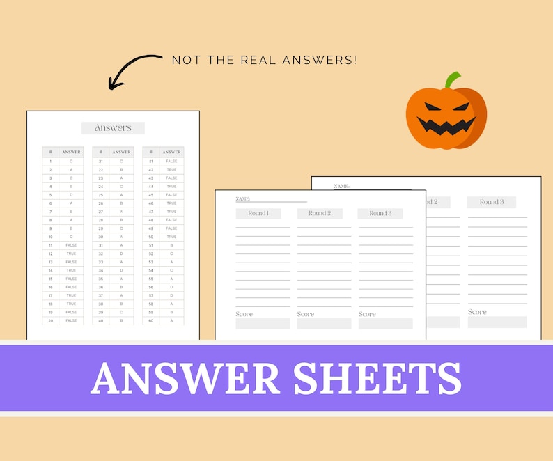 Halloween Trivia Game | Printable Halloween Party Game for Adults ...