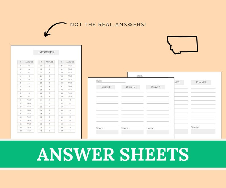 Montana Trivia Questions Printable | Test Your Knowledge of Montana ...