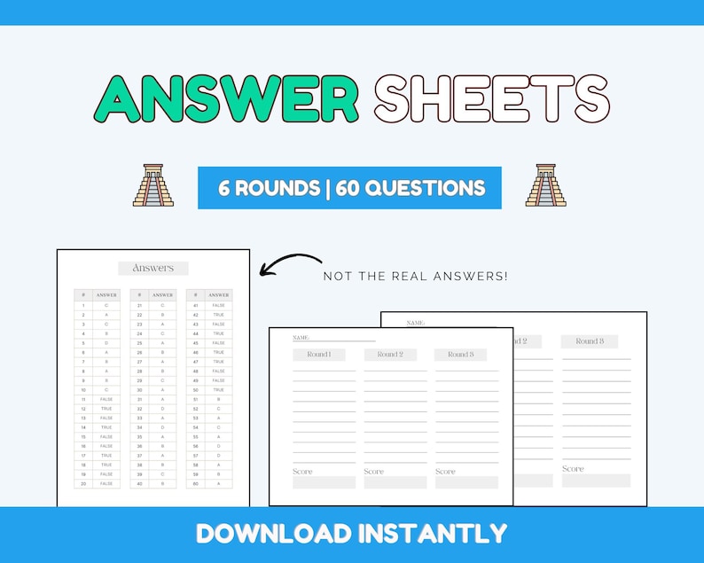 Wonders of the World Trivia Game | Printable Geography Quiz | Landmarks ...