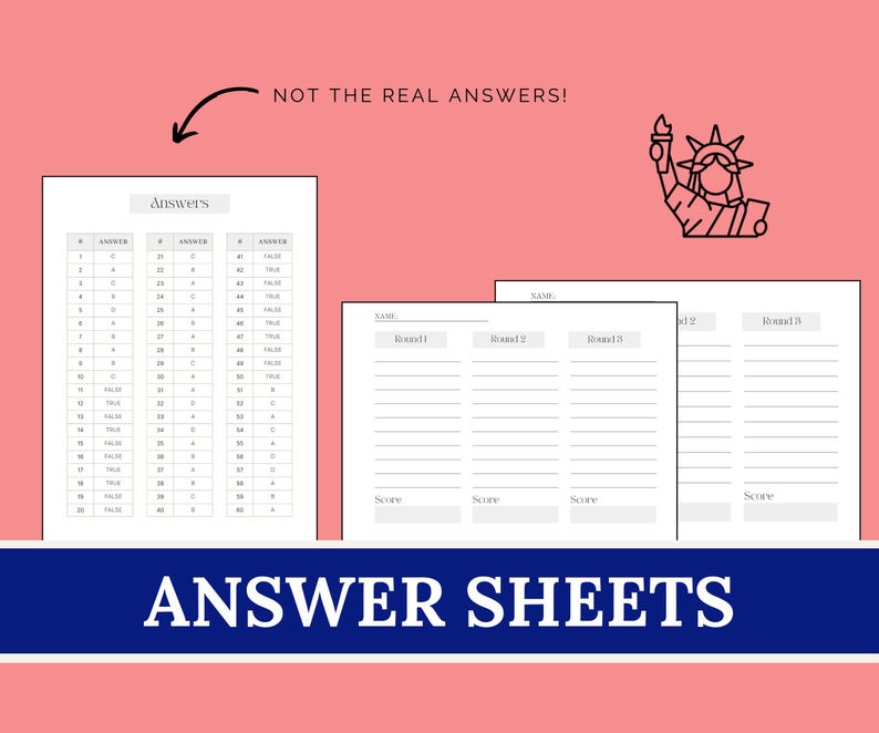 US Landmarks Trivia Printable | Fun American Geography Game | True or ...