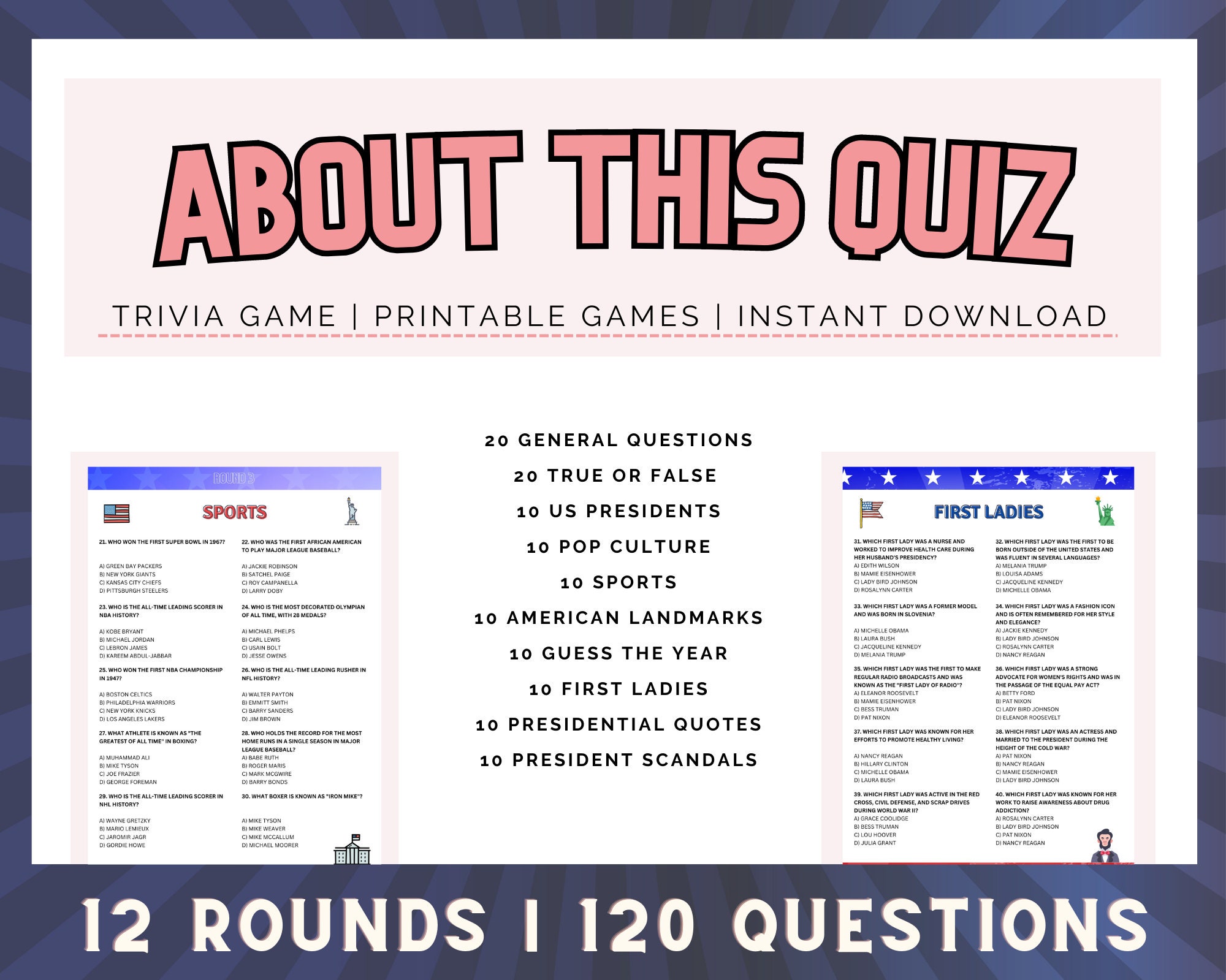 American History Trivia | US Presidential Trivia | American Trivia ...