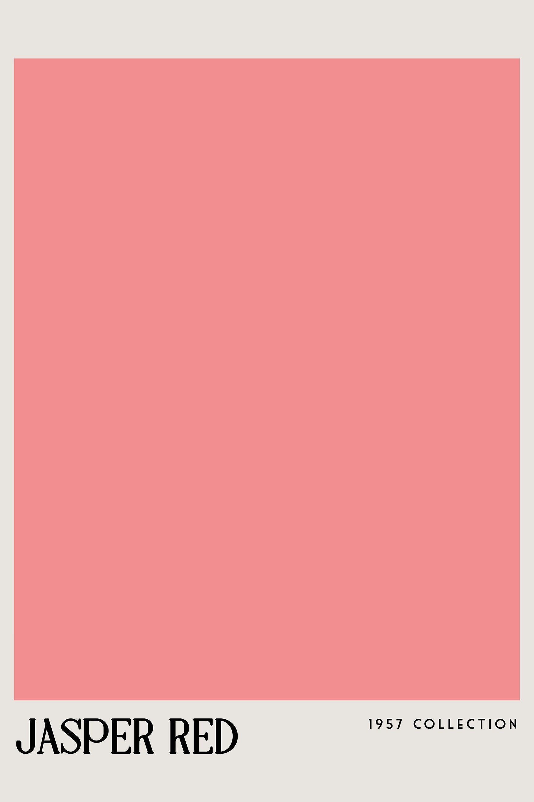 1950's Wall Color Artwork Printable Jasper Red - Etsy
