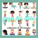 Cute & Fun Yoga Clipart Collection - Digital Download, Yoga Clipart ...