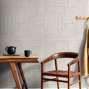 Abstract Wallpaper, Straight Lines Wallpaper, Removable Wallpaper ...