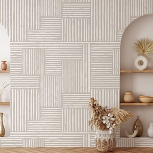 Abstract Wallpaper, Straight Lines Wallpaper, Removable Wallpaper ...
