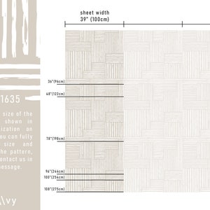 Abstract Wallpaper, Straight Lines Wallpaper, Removable Wallpaper ...
