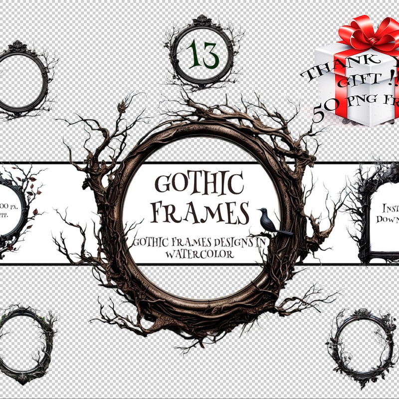 Halloween Frames - Etsy