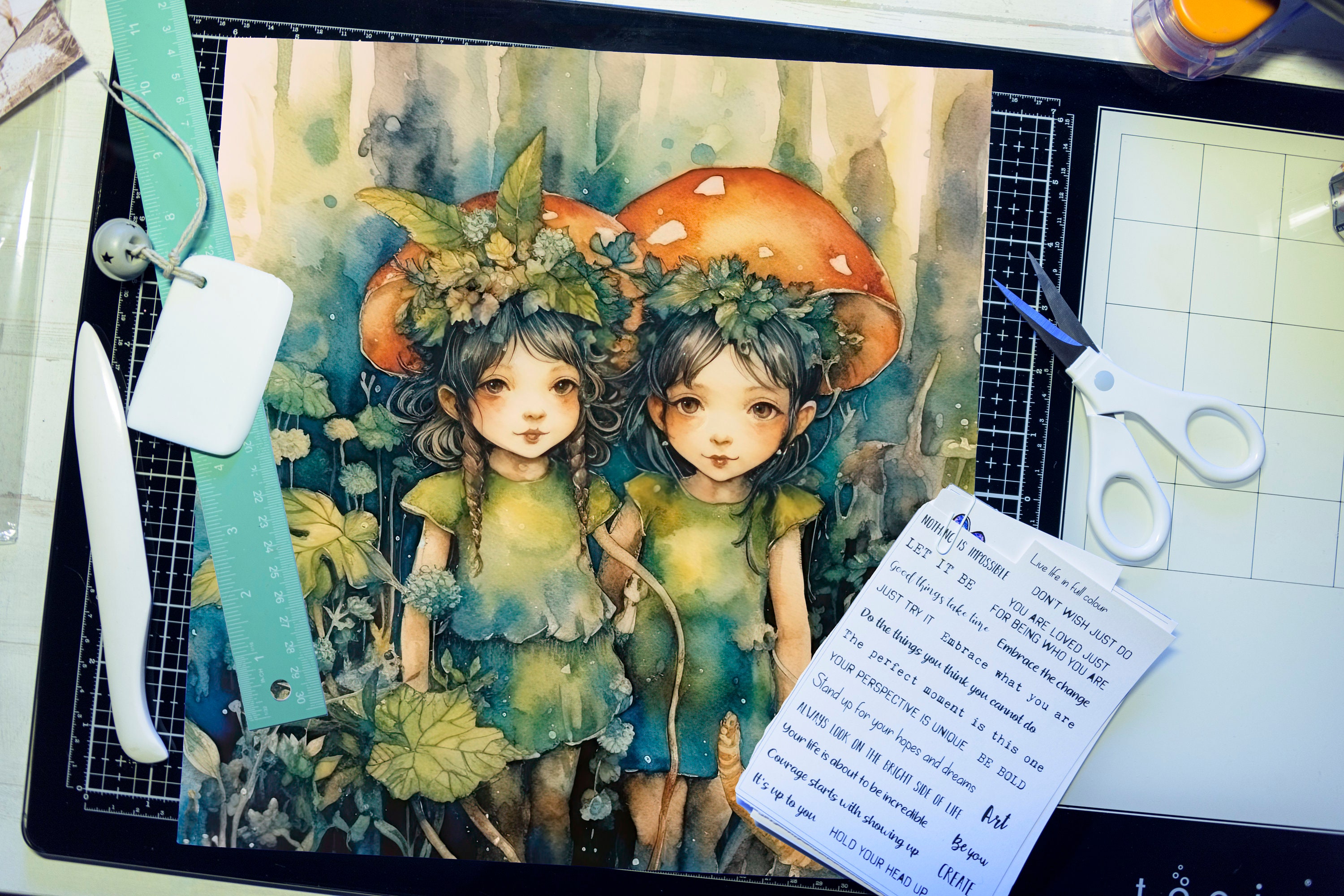 Whimsical Elf Digital Papers: Forest Elf, Junk Journal, Scrapbook Paper ...