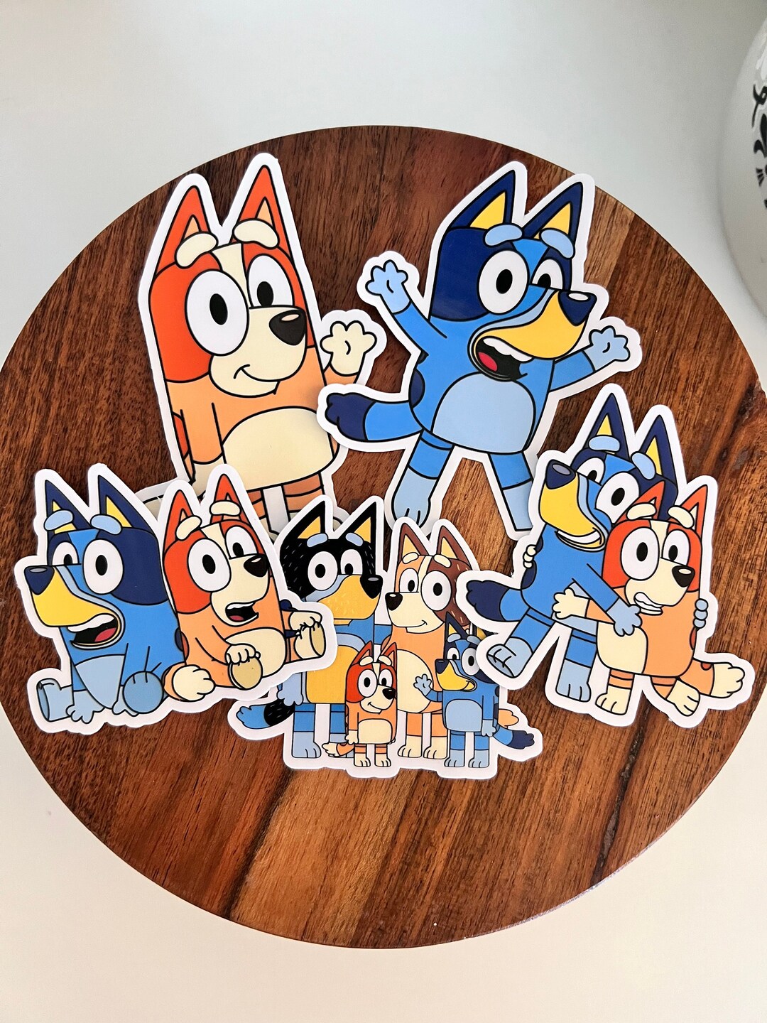 Bluey Sticker Pack Pack of 5 Water Bottles Disney - Etsy