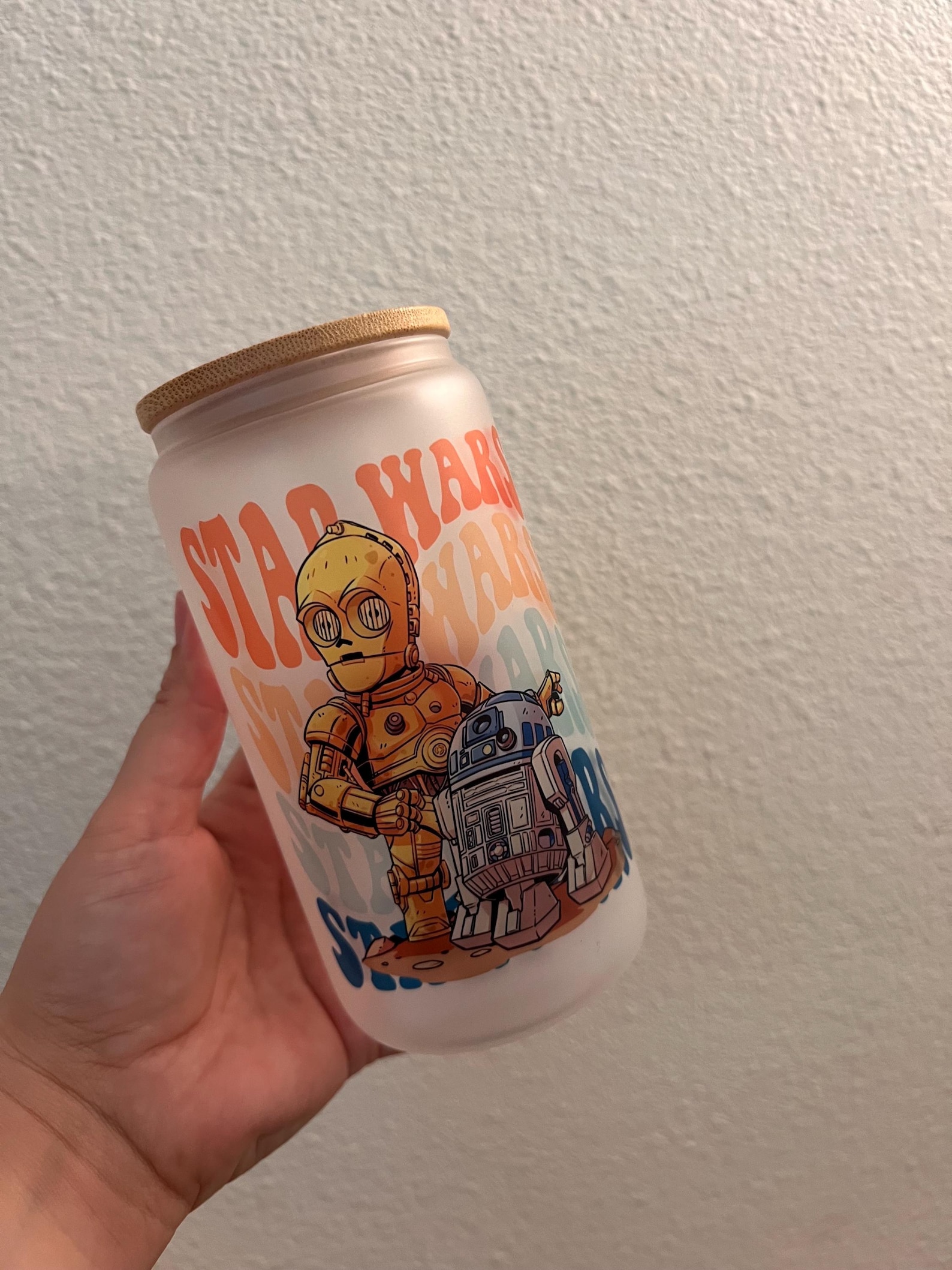 Glass Cup | Bamboo Lid | Gifts for Her | 16oz| Chewy | Chewbacca ...