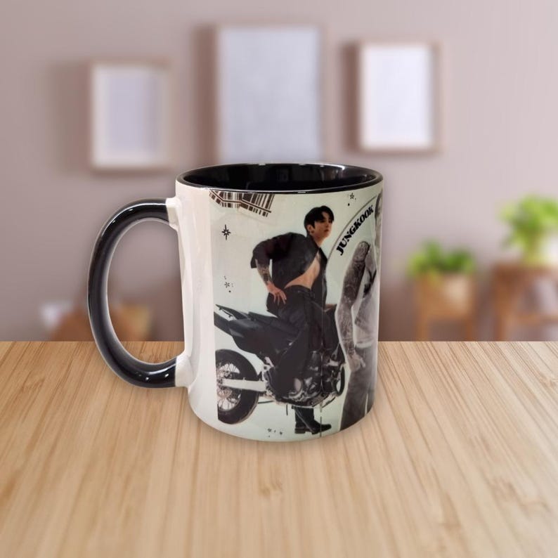 Jungkook BTS Mug, Kalvin Clein Design, Kpop Fan Gift New - Etsy