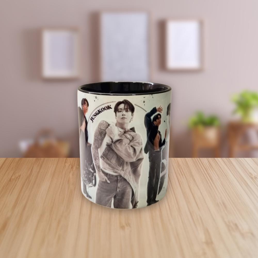 Jungkook BTS Mug, Kalvin Clein Design, Kpop Fan Gift New - Etsy