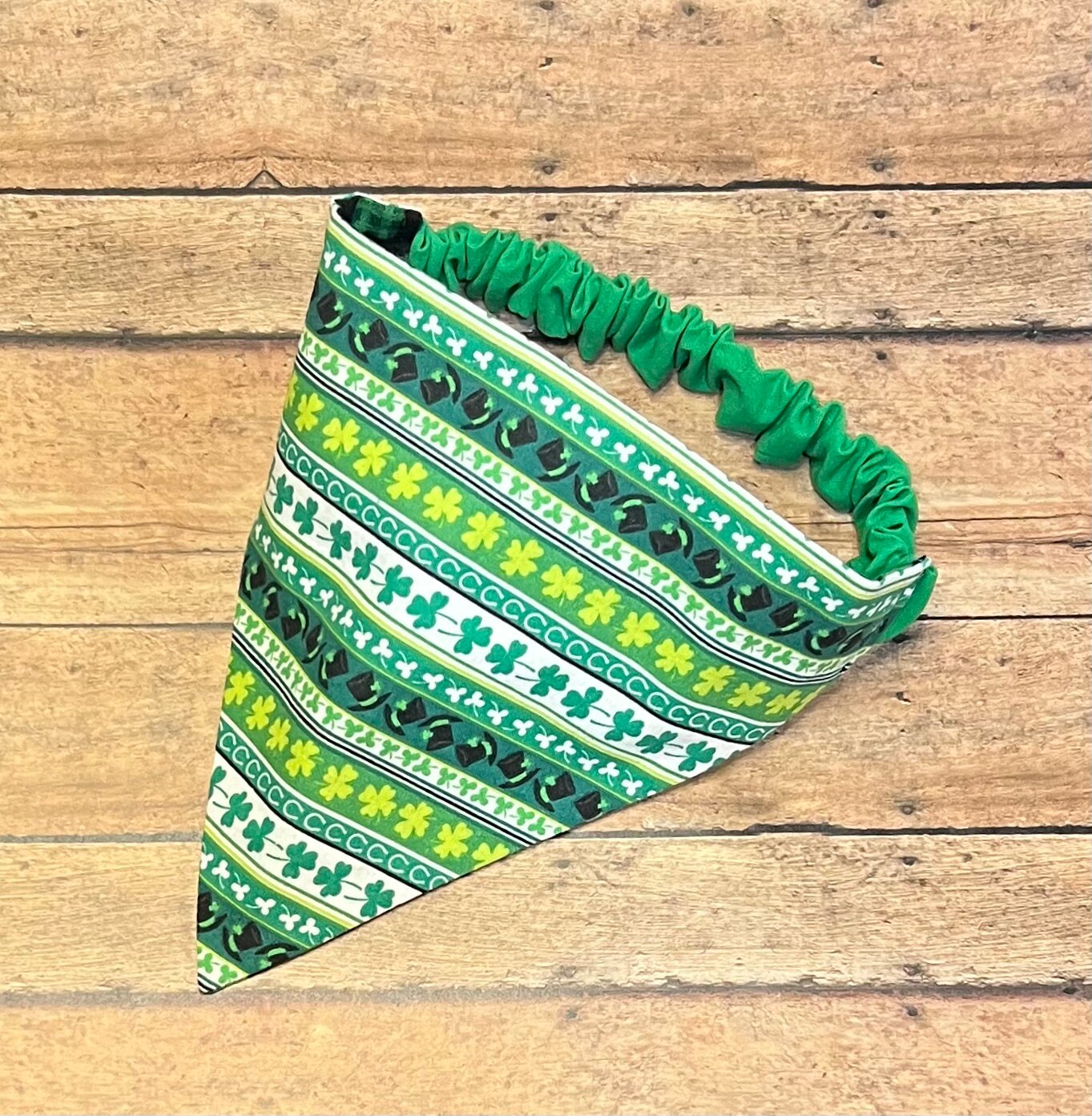 Shamrock Chic- St. Patrick's Day Reversible Scrunchie Dog Bandana - Etsy