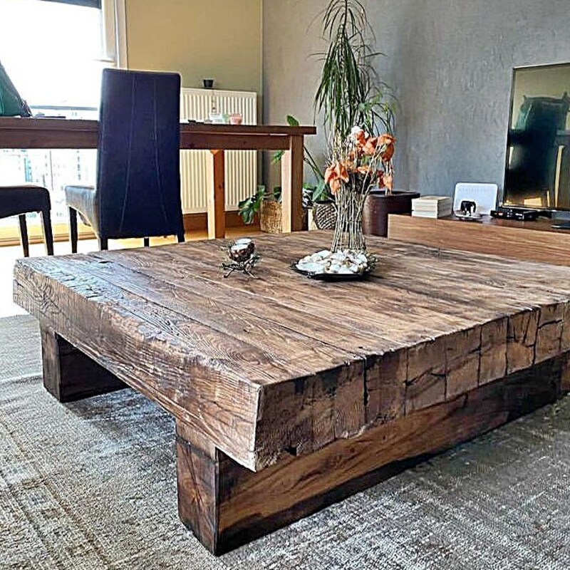 Rustic Coffee Table - Etsy