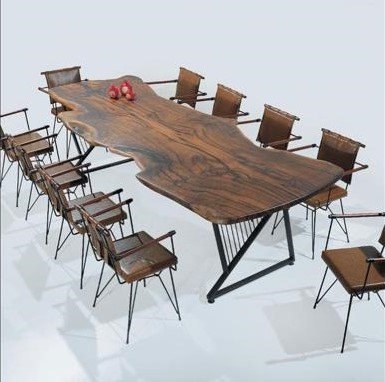 Single Slab Natural Solid American Black Walnutwalnut Desk - Etsy