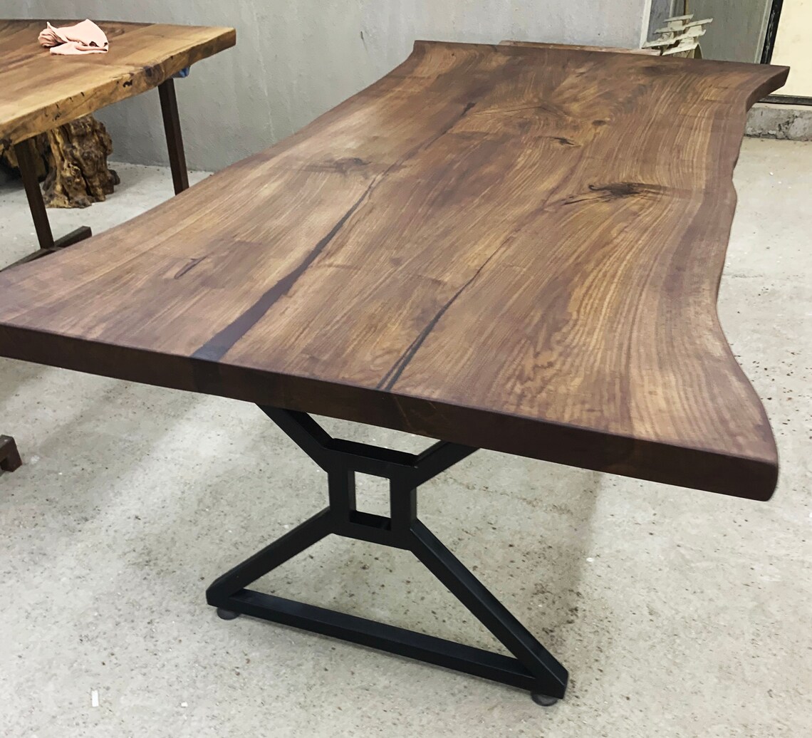 American Walnut Table, Live Edge Table, Walnut Table, Custom Table ...