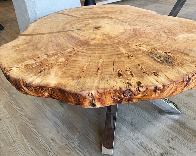 Olive Table, Single Slab Natural Solid American Black Walnut, Walnut ...