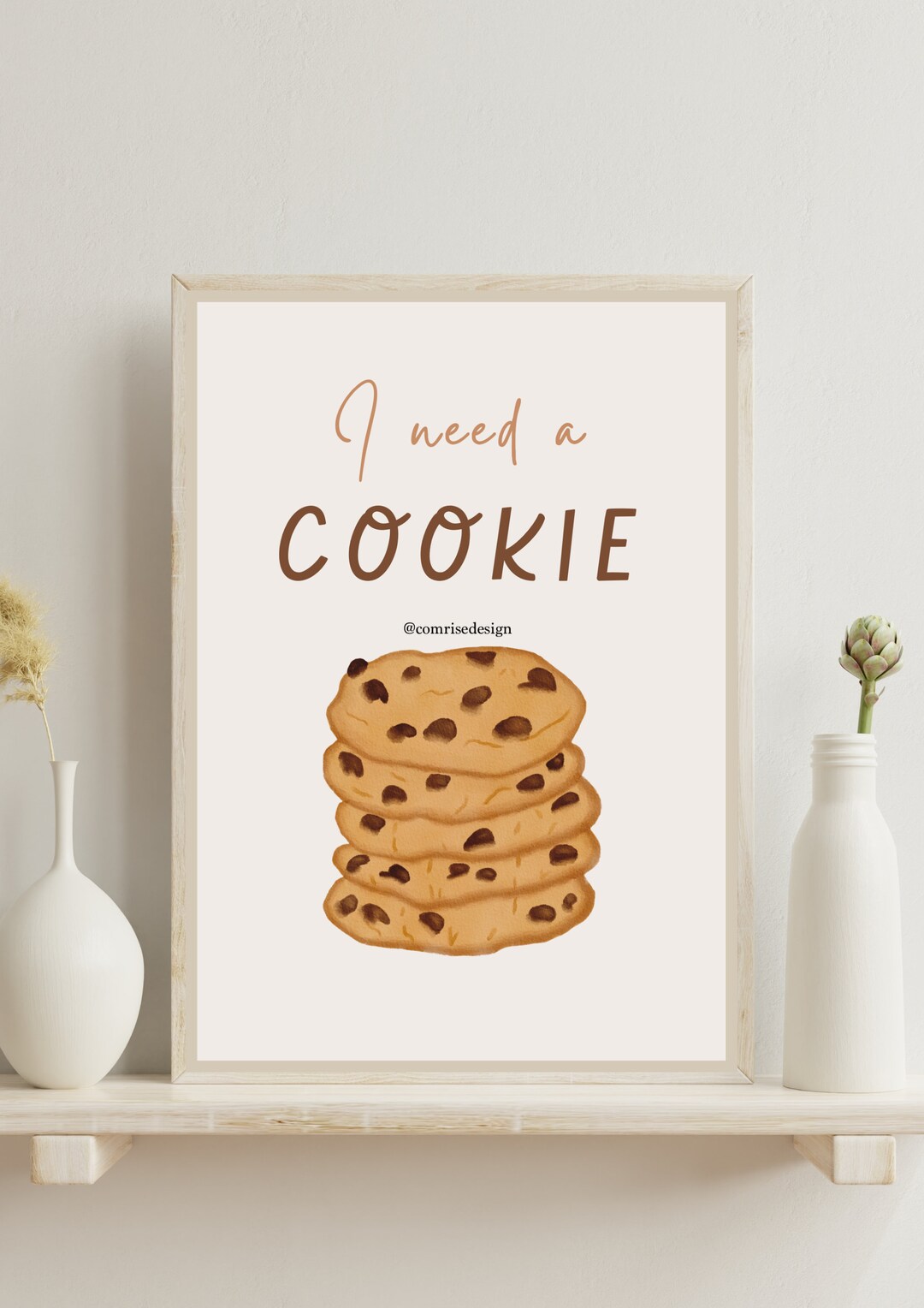Wall Poster i Need a Cookie A3 - Etsy