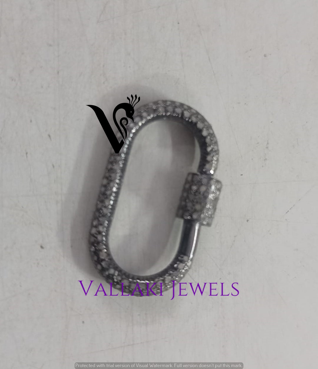 Pave Diamond Lobster Hook Lock Style Beautiful Stylish Pendent - Etsy