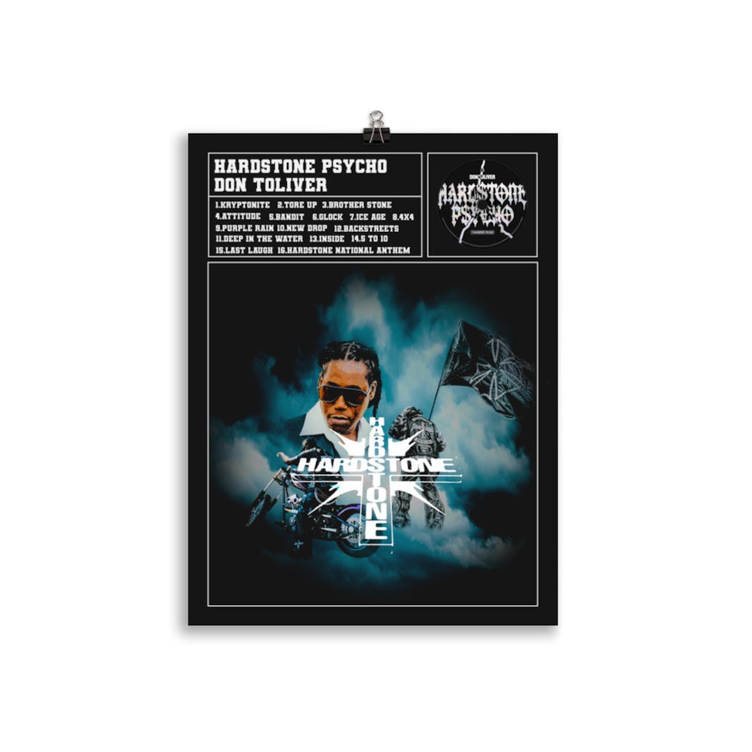 Don Toliver HARDSTONE PSYCHO Poster Rapper Poster - Etsy