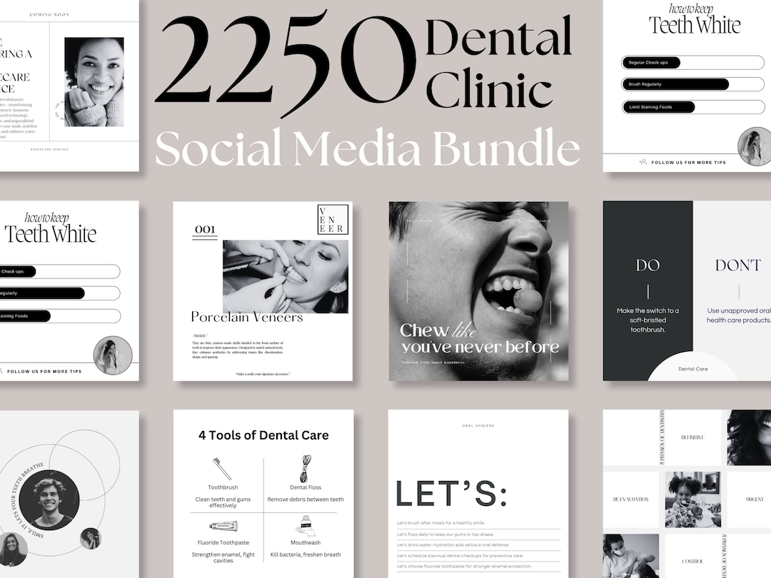 2250 Dental Care Insta Post Quote Carousel Luxe Minimalist IG Editable ...
