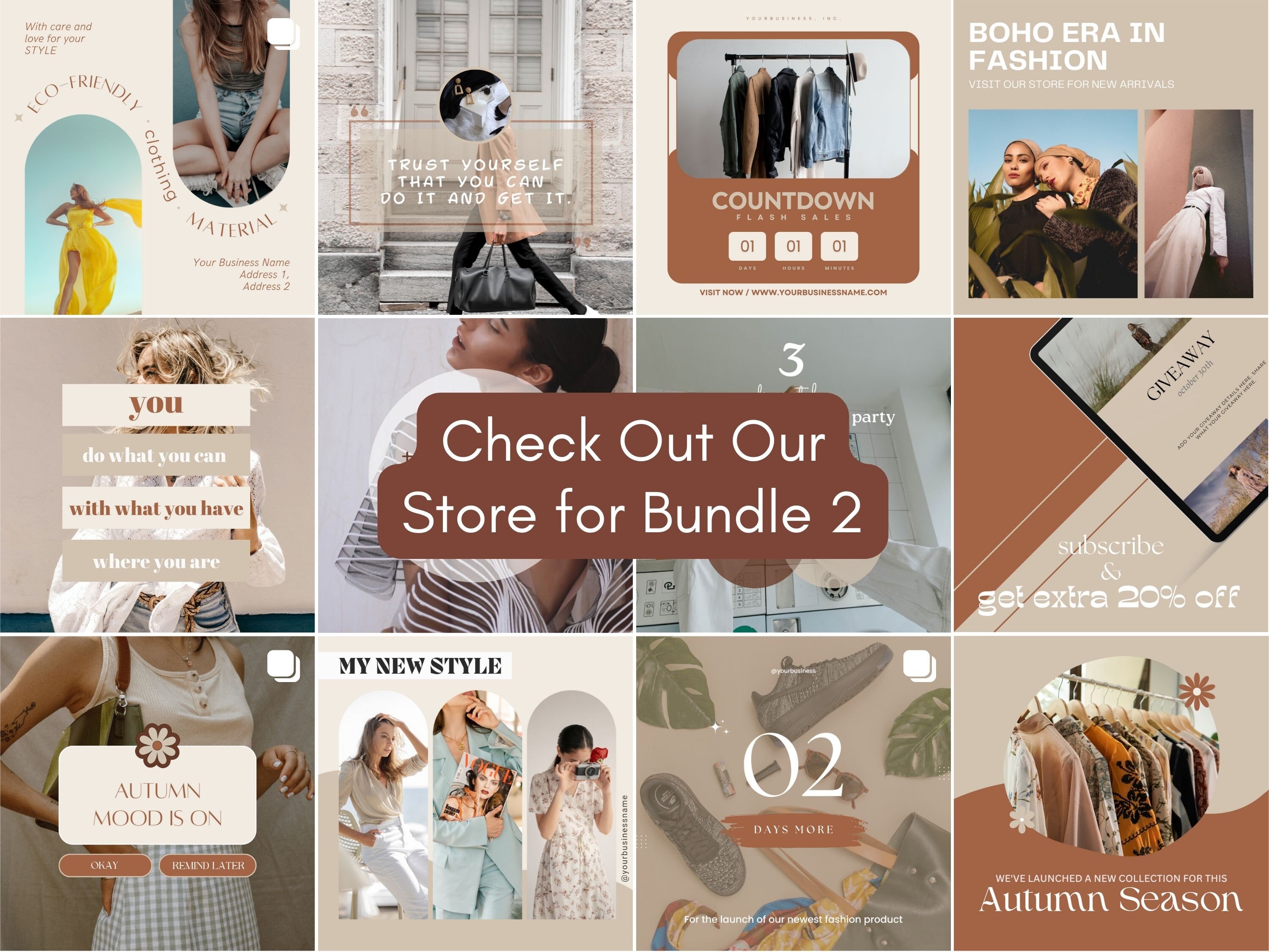 Instagram Post Template Social Media Marketing Campaign Ecommerce ...