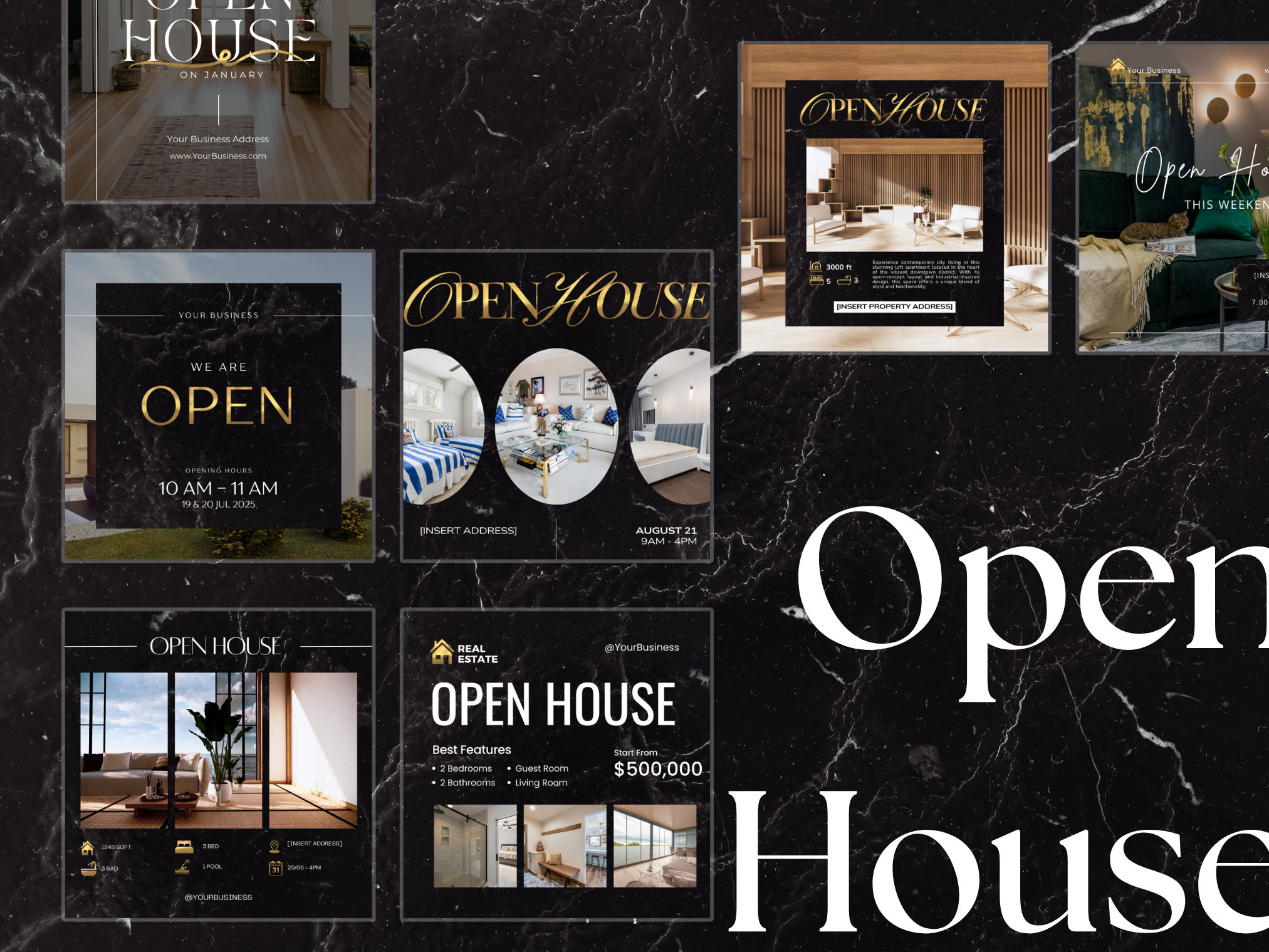 270 Real Estate Agent Insta Post Story Carousel Luxe IG Editable Canva ...