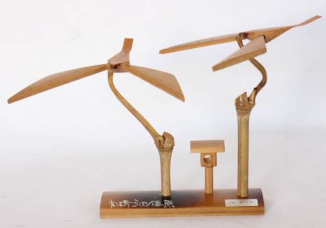 Japanese Bamboo Bird Balancing Toy Wood H12cm 4.72 - Etsy