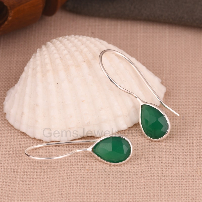 Green Earrings - Etsy