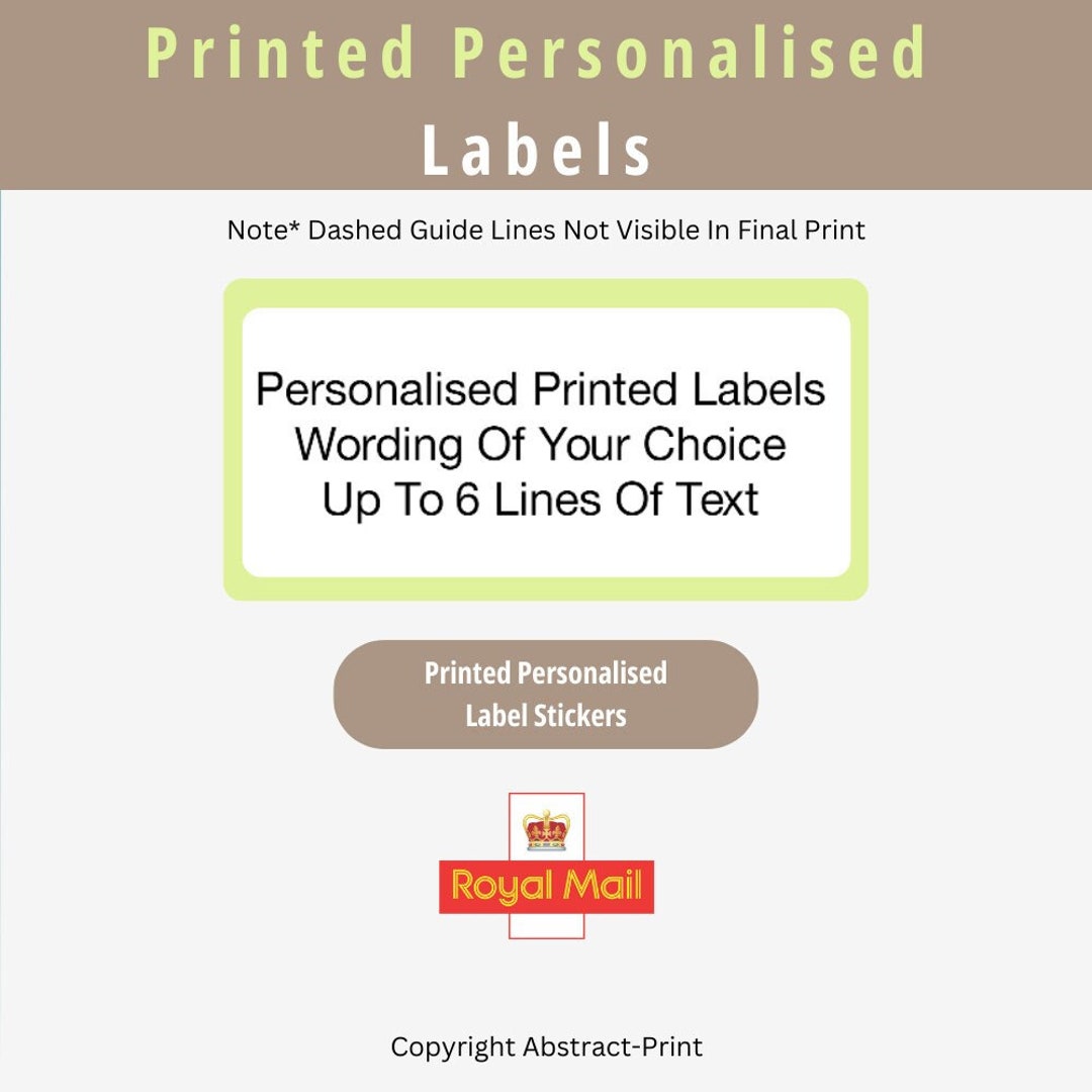 130 Printed Personalised Self Adhesive Business Return Address Product ...