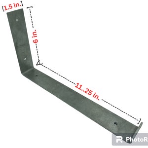 Stainless Steel J-shaped Bracket Versatile Wall Mounting Support 11.25 ...