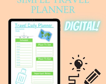 PCS Road Trip Planner Template Digital PDF - Etsy
