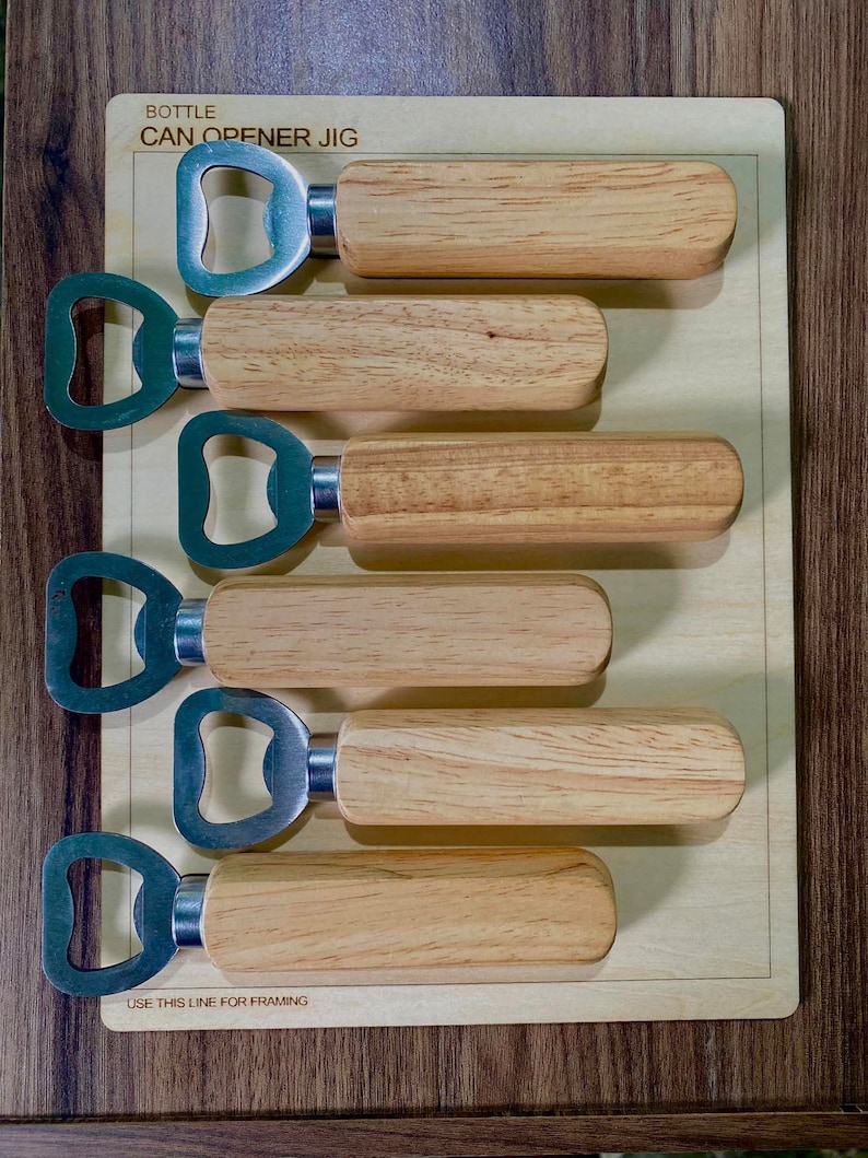 Wooden Bottle Opener Jig for Laser Engraving, Lightburn File for Diode Laser Engraving Machines ...