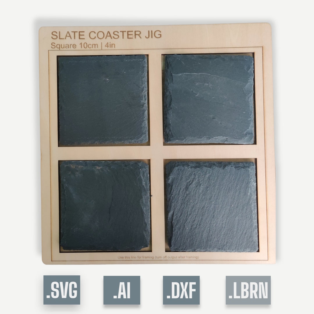 Slate Coaster Square Jig for Diode Laser Engraving Machine - 10cm X10cm ...