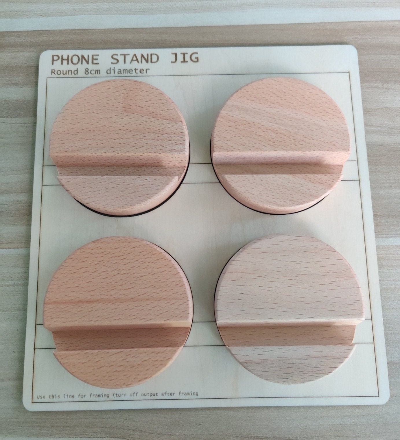 Phone Stand Jig for Diode Laser Engraving Machine - 8cm Diameter ...