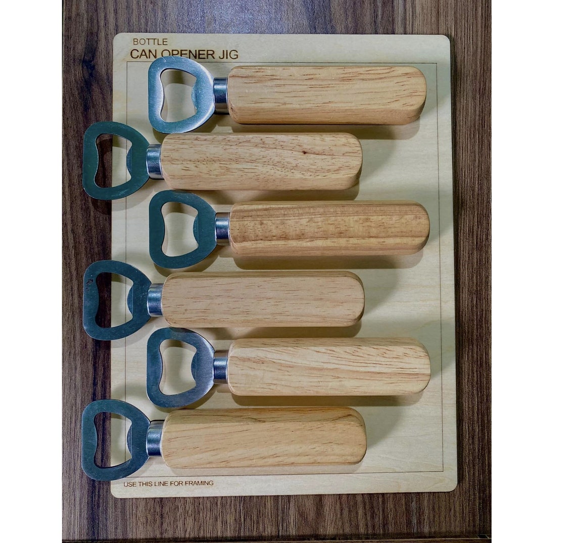 Wooden Bottle Opener Jig for Laser Engraving, Lightburn File for Diode ...