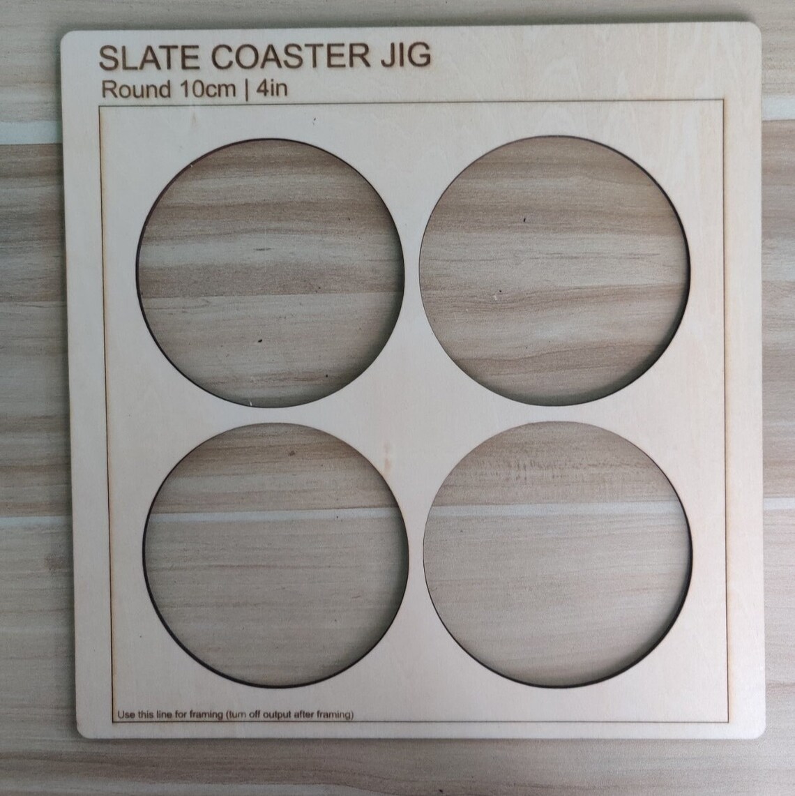 Slate Coaster Round Jig for Diode Laser Engraving Machine - 10cm ...