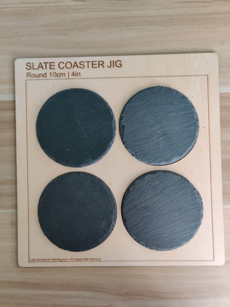 Slate Coaster Round Jig for Diode Laser Engraving Machine - 10cm ...
