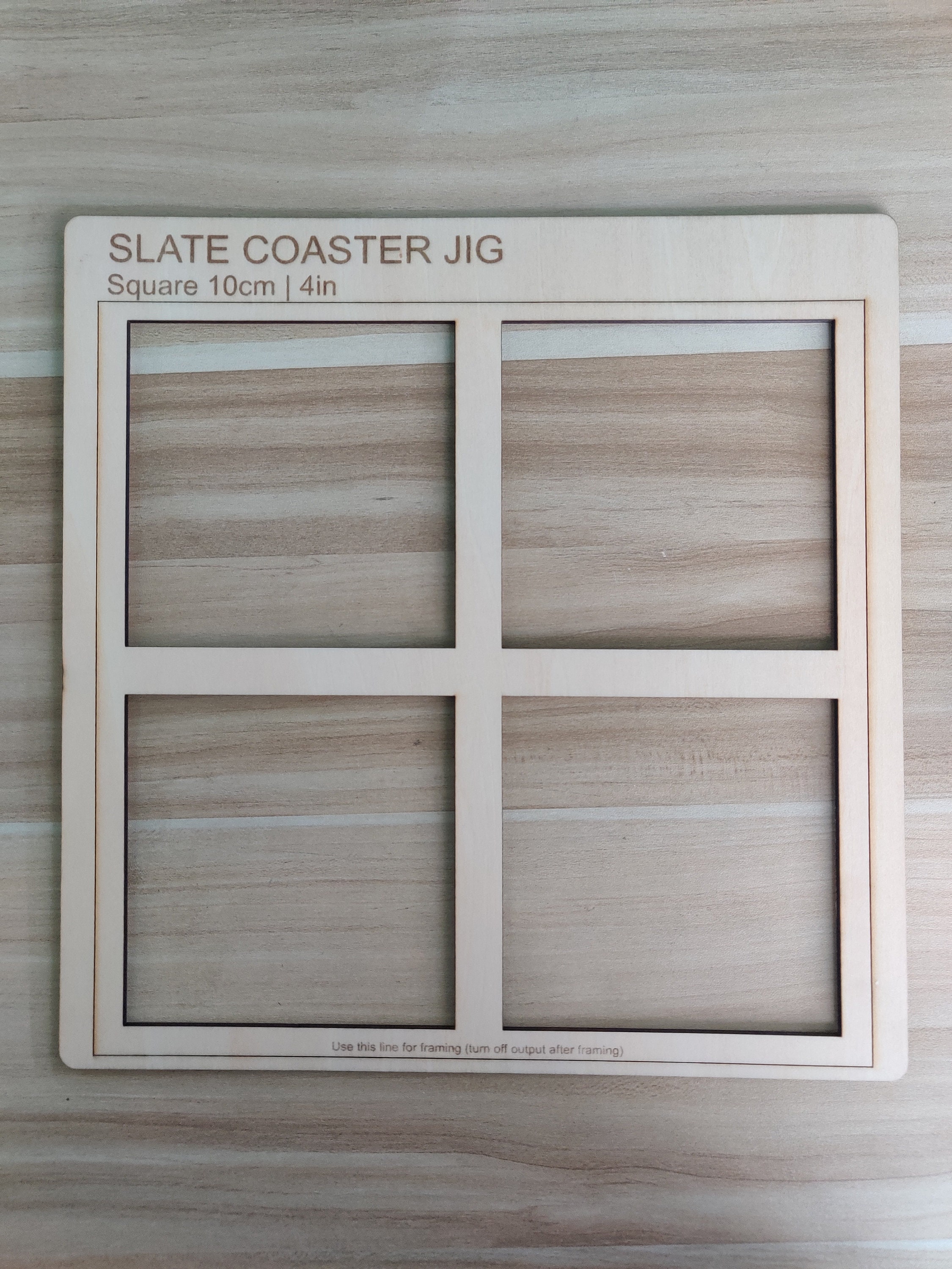 Slate Coaster Square Jig for Diode Laser Engraving Machine - 10cm X10cm ...