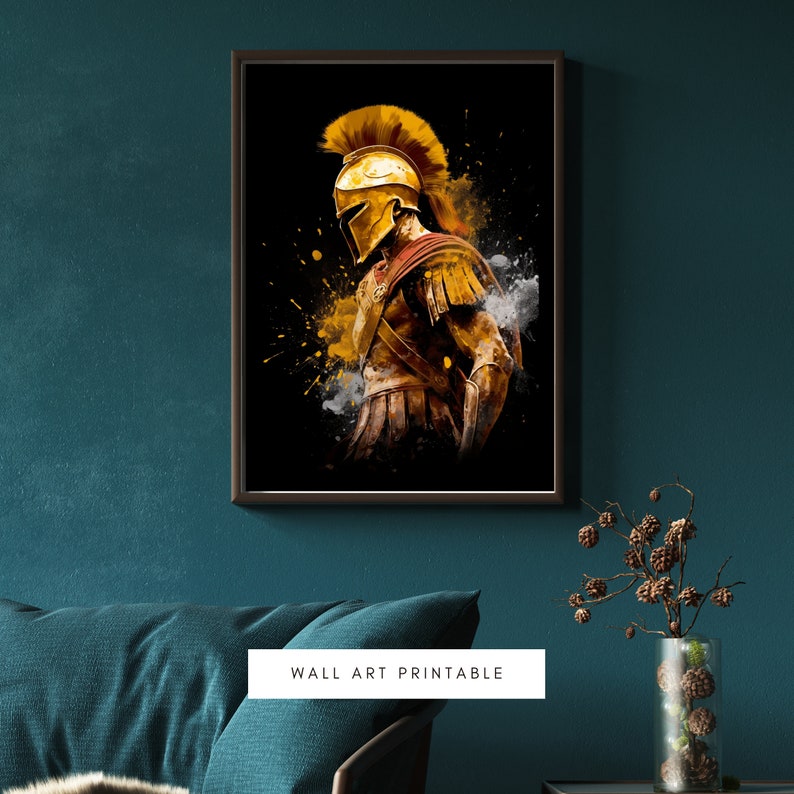Spartan Beautiful Wall Art Printable, Warrior Print, Spartan Art ...