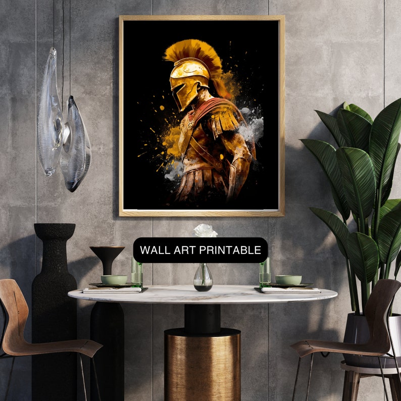 Spartan Beautiful Wall Art Printable, Warrior Print, Spartan Art ...