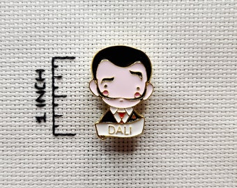 Bob Ross Motivational Slogan Motto Chibi Enamel Needle Minder - Etsy