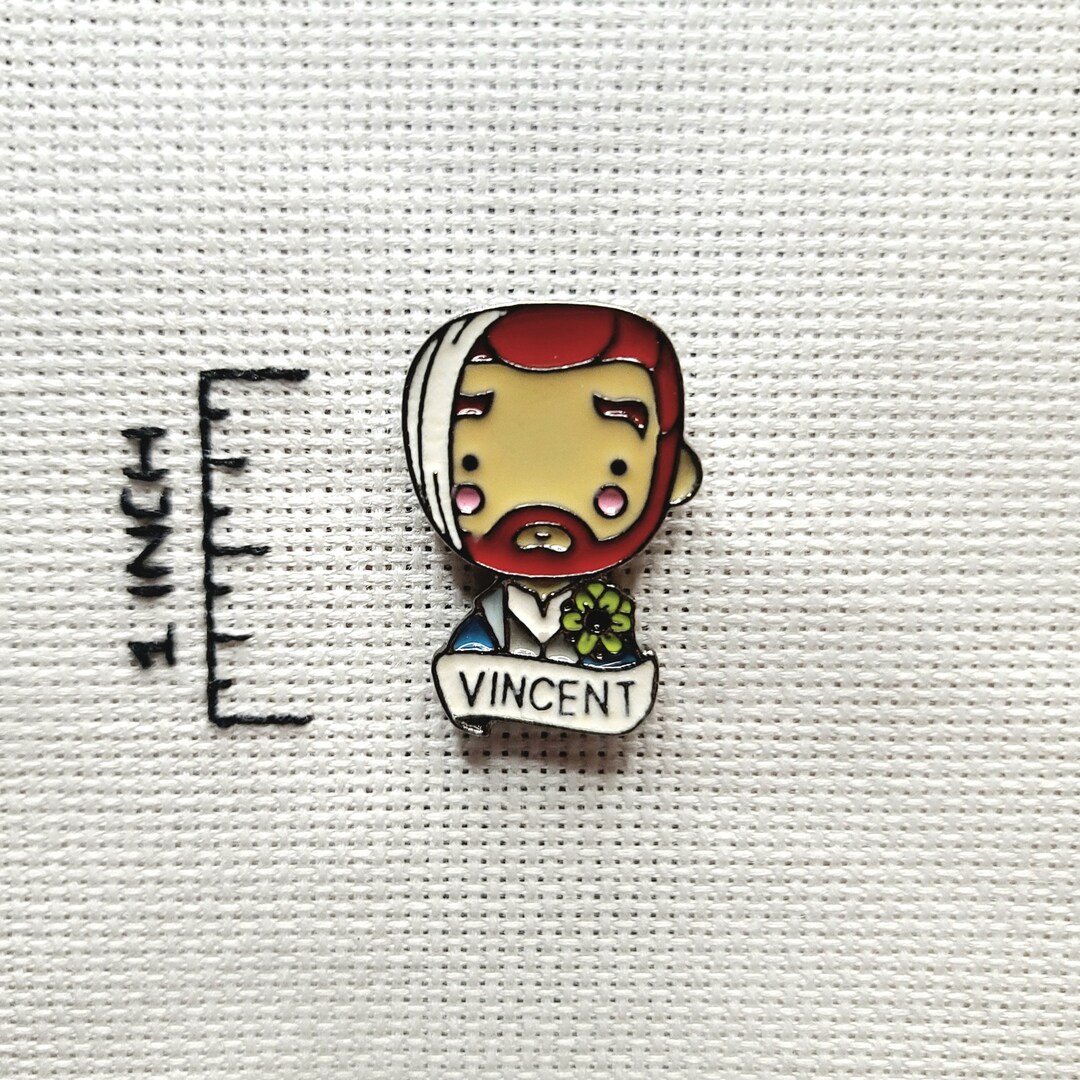 Vincent Van Gogh Chibi Enamel Needle Minder - Etsy