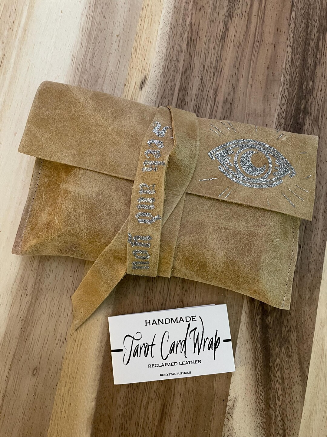 Handmade Leather Tarot Card Wrap - Etsy